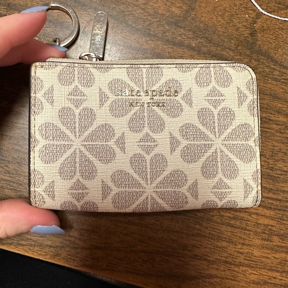 kate spade | Accessories | Kate Spade Jacquard Key Fob Neutral | Poshmark